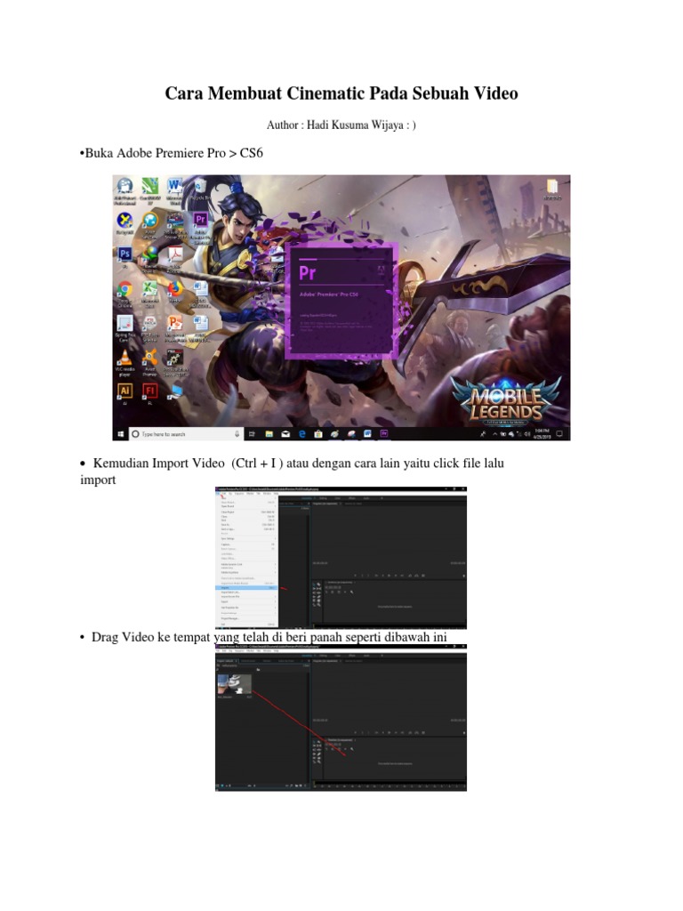 Cara Membuat Cinematic Pada Sebuah Video | PDF