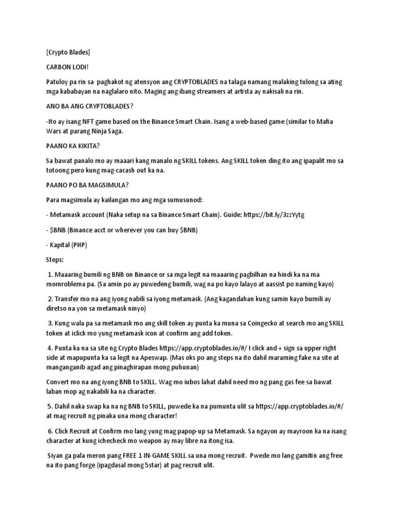 Crypto Blades | PDF