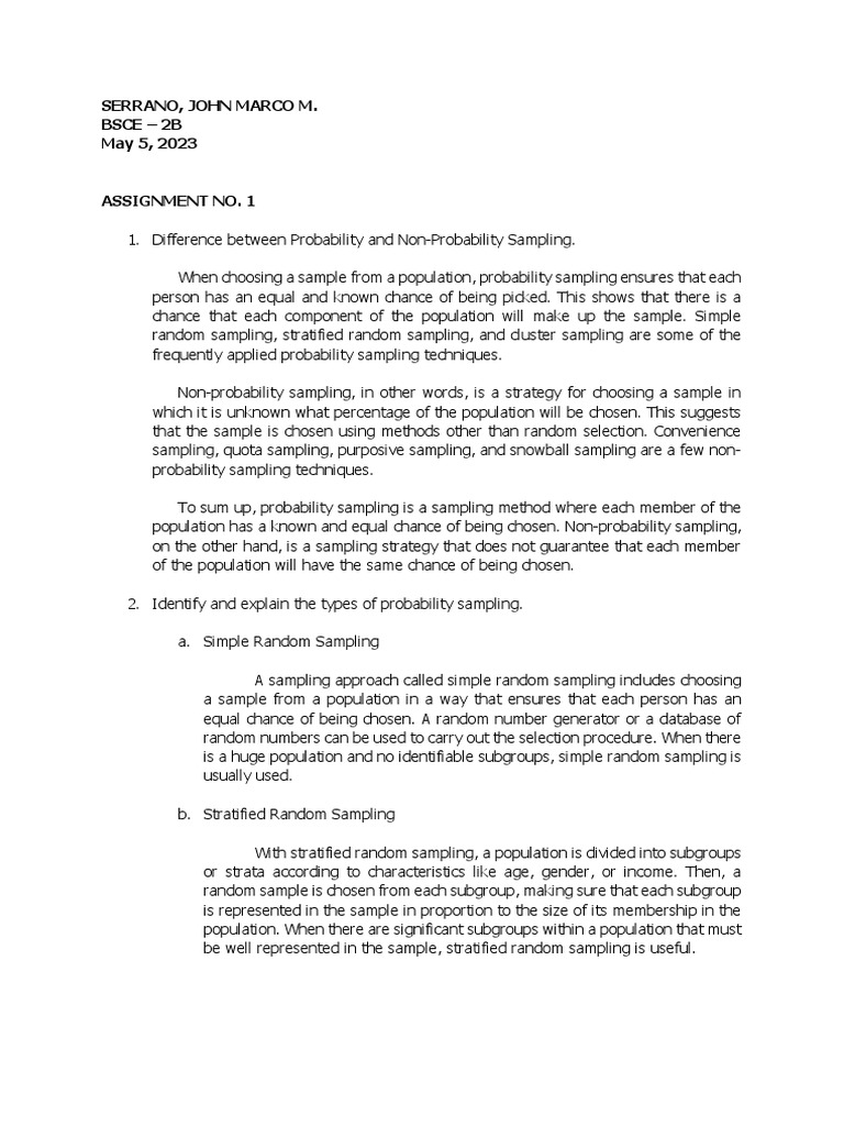 Ocram | PDF | Sampling (Statistics) | Level Of Measurement