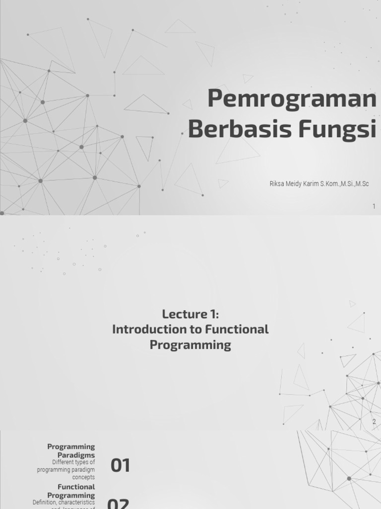 SD2201-Ch1-Introduction To Functional Programming | PDF