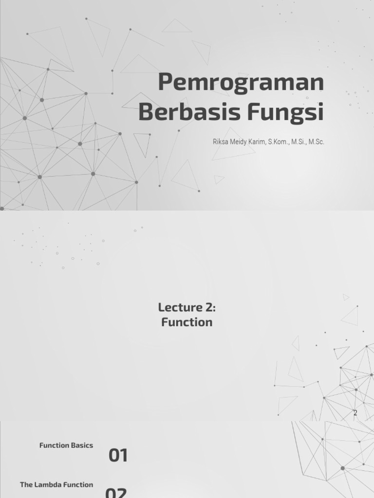 SD2201-Ch2-Konsep Fungsi | PDF | Anonymous Function | Parameter (Computer Programming)