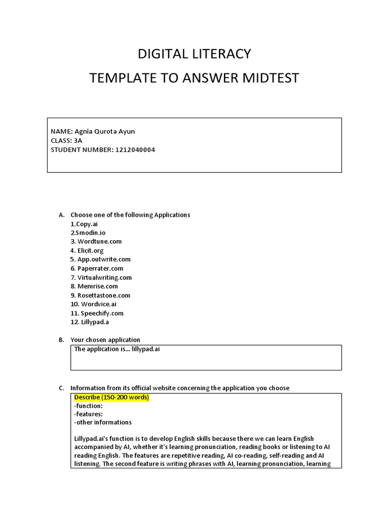 Digital Literacy | PDF