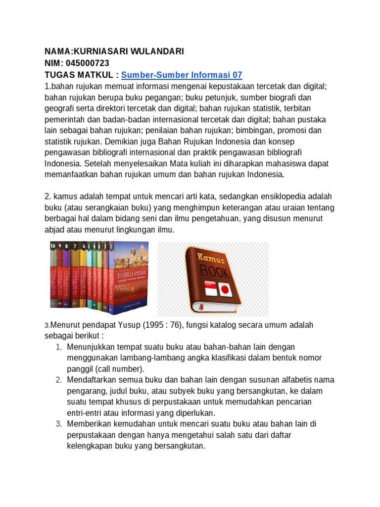 Sumber Rujukan dan Informasi Perpustakaan | PDF | Ilmu Sosial