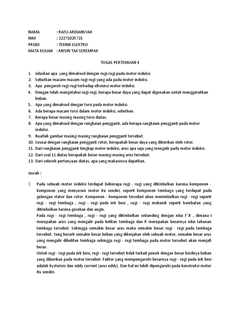 Tugas 4 MTS - Rafli 22271025721 | PDF
