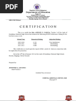 DepEd Transmutation Table | PDF