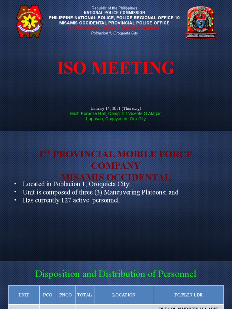 MISOCC 1st PMFC ISO Meeting | PDF