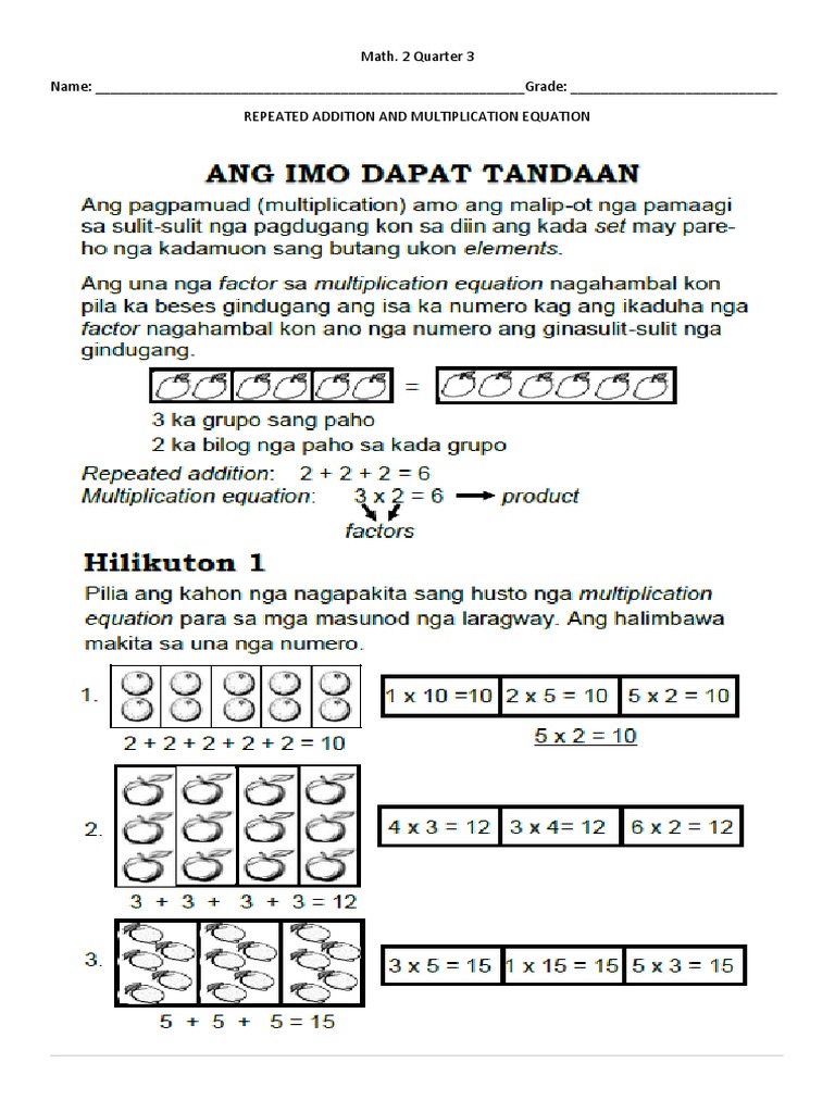 Math 2 Q2 Week 5 Activity | PDF