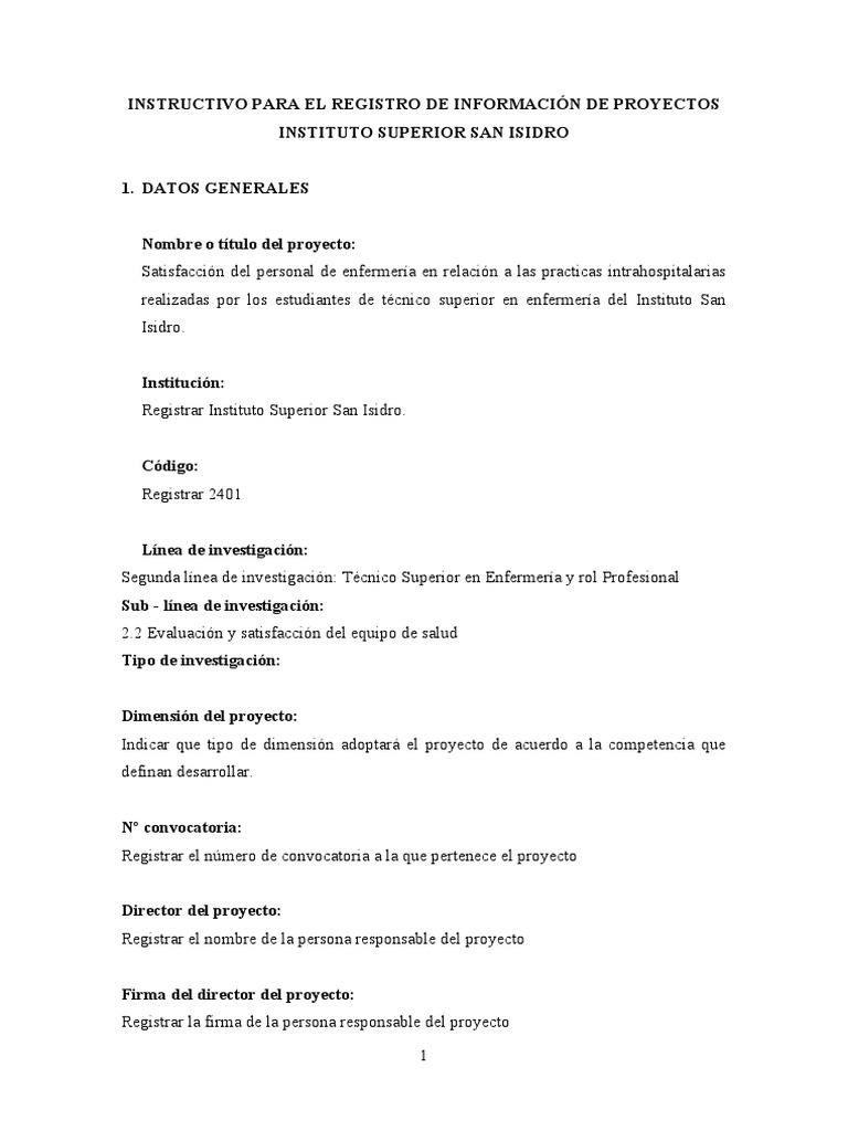 Instructivo-Proyectos-investigacion | PDF | Crecimiento personal y profesional