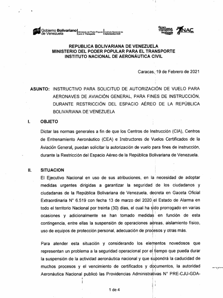Instructivo Formato Plan de Vuelo | PDF