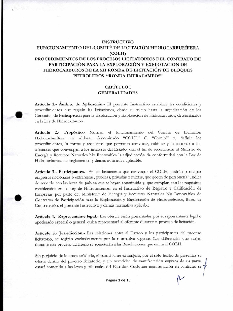 Instructivo Funcionamiento Colh | PDF