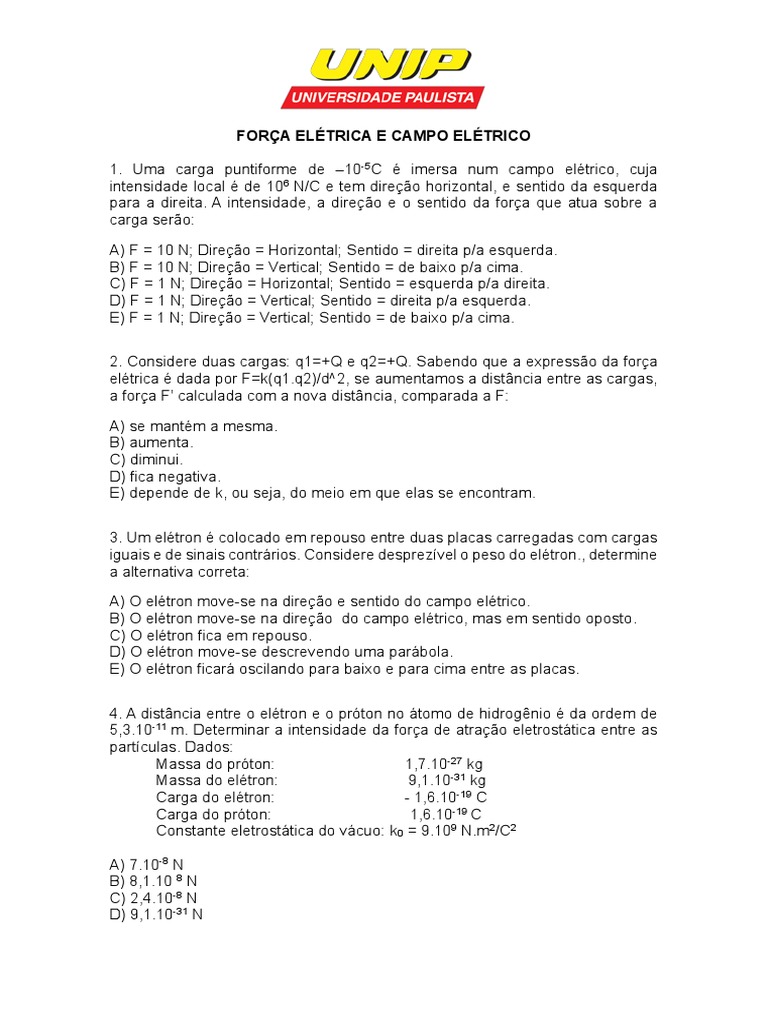 Lista de Exer 02 Final | PDF | Ligero | Óptica