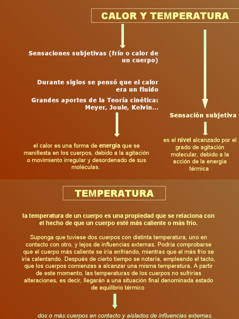 Termodinámica: Calor y Temperatura | PDF | Calor | Temperatura