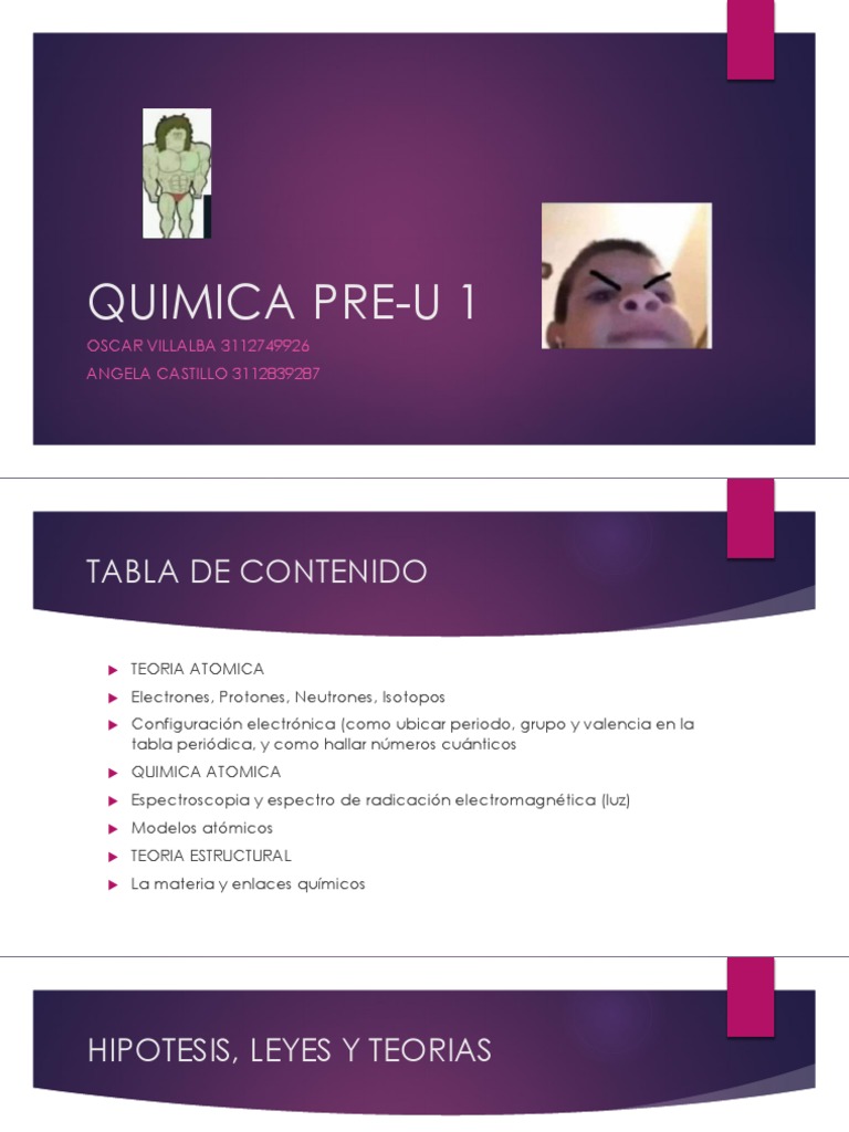 Quimica Pre-U 1 | PDF | Átomos | Química