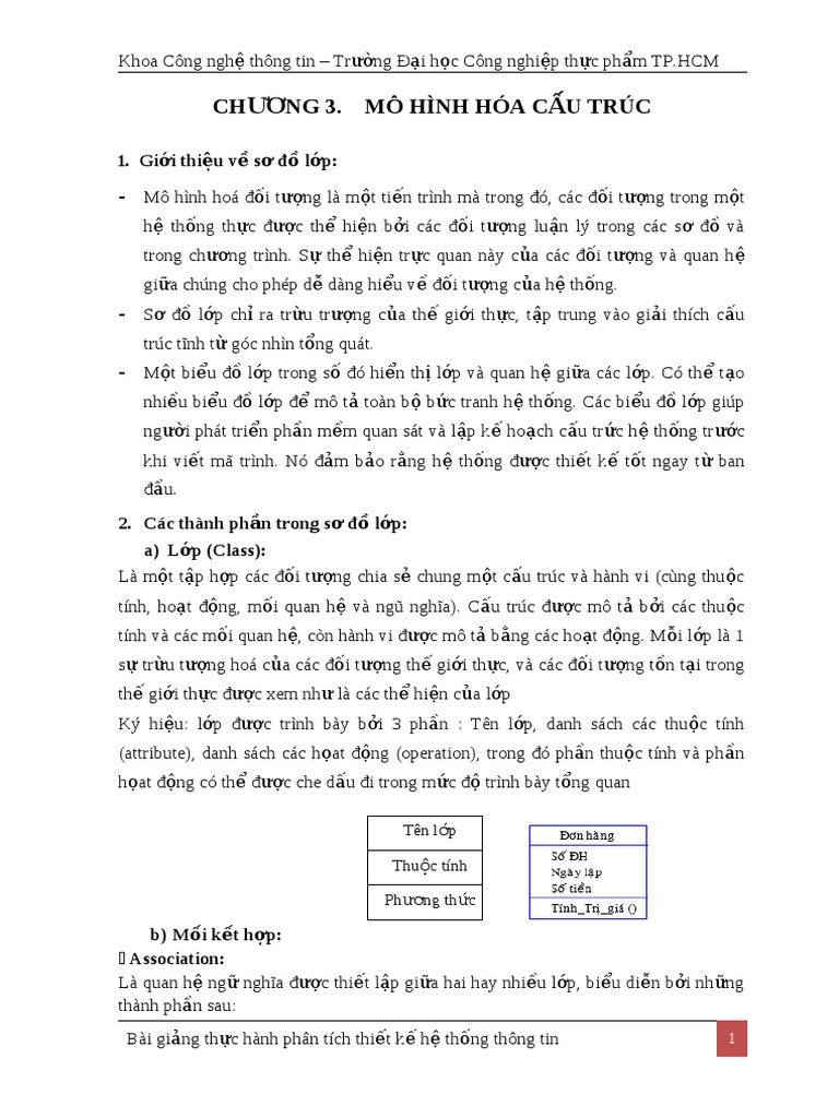 TH PTTK HTTT - Mo Hinh Hoa Cau Truc | PDF