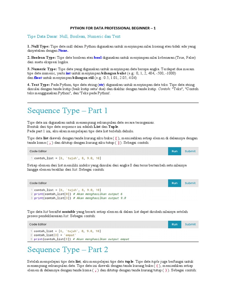 Python For Data Professional Beginner | PDF