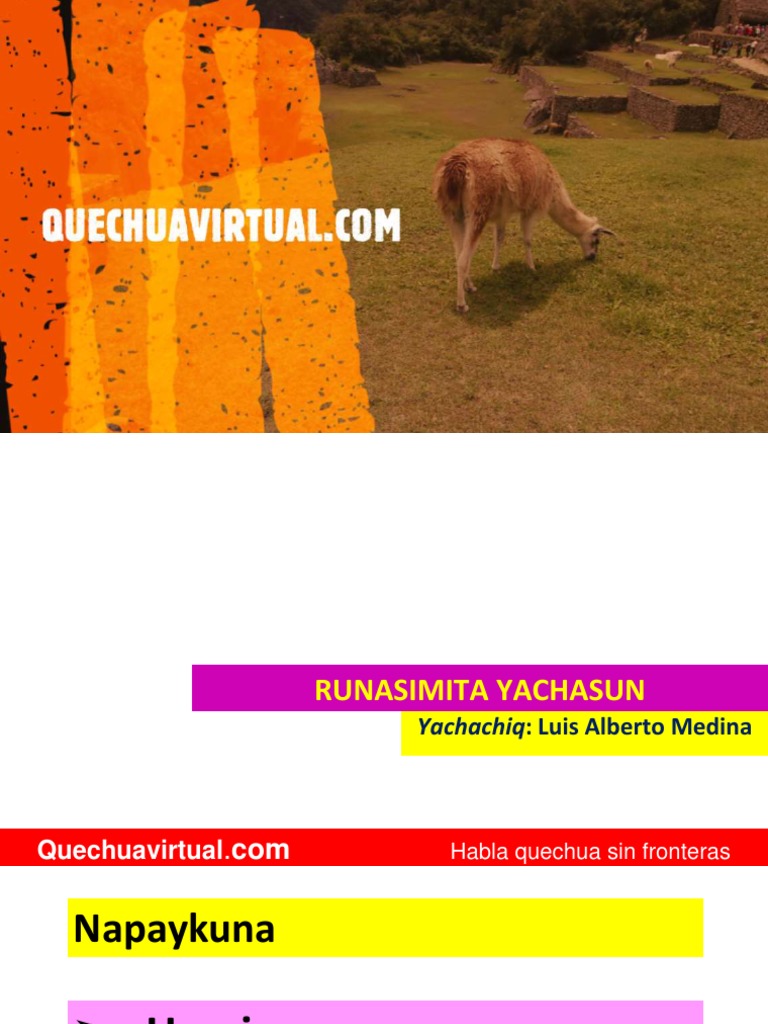 Yachana 1 - Allinllachu | PDF