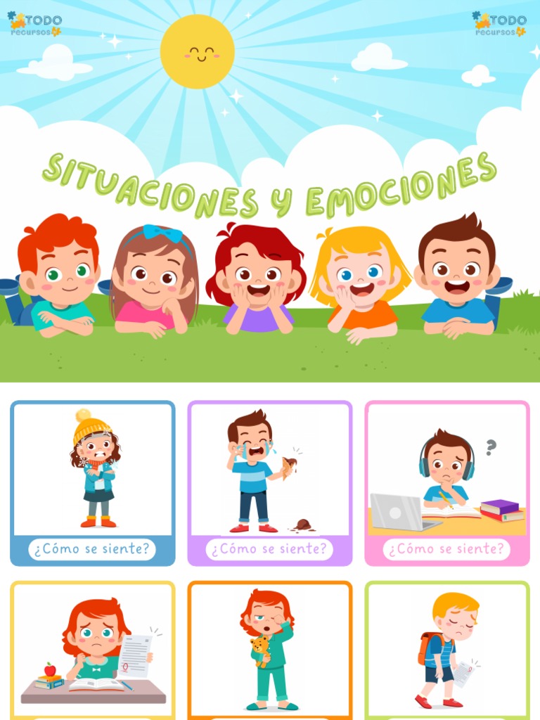 Tarjetas - Situaciones y Emociones | PDF