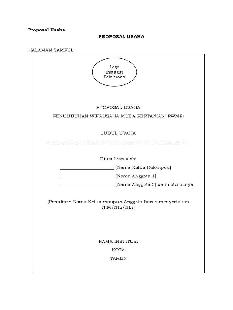 Bisnis Plan Undip PWMP | PDF