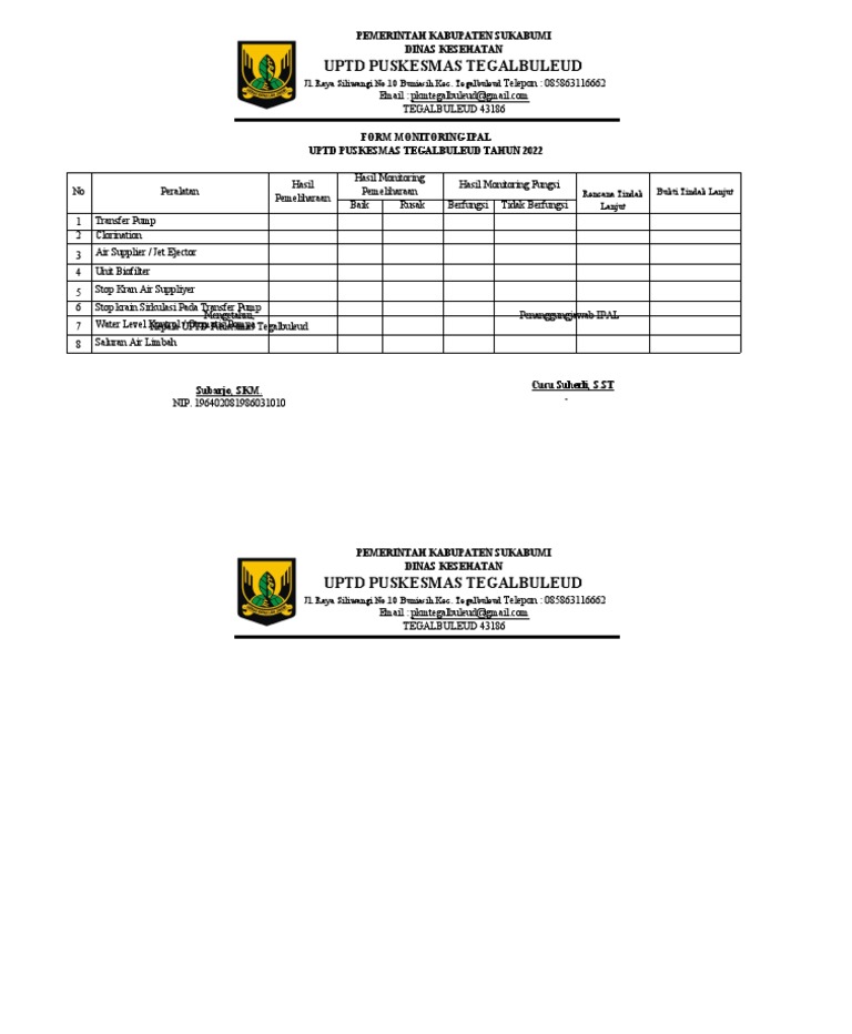 Checklist IPAL | PDF