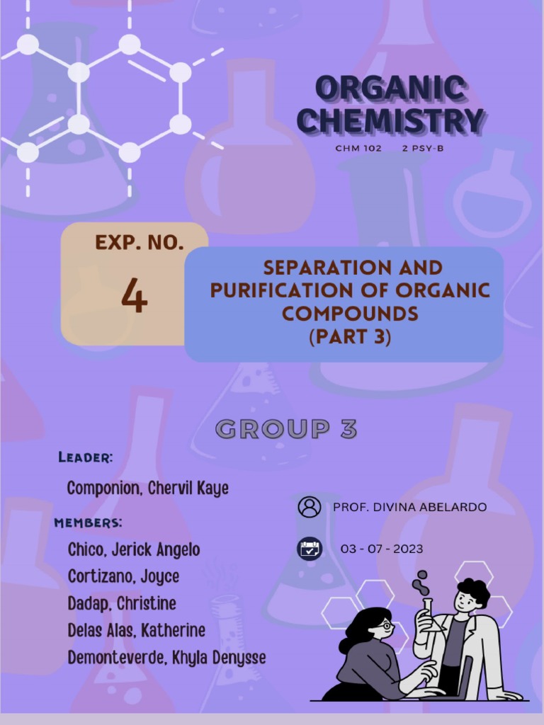 Expt 4 Separation And Purification Of Org Compounds Part 3 PDF