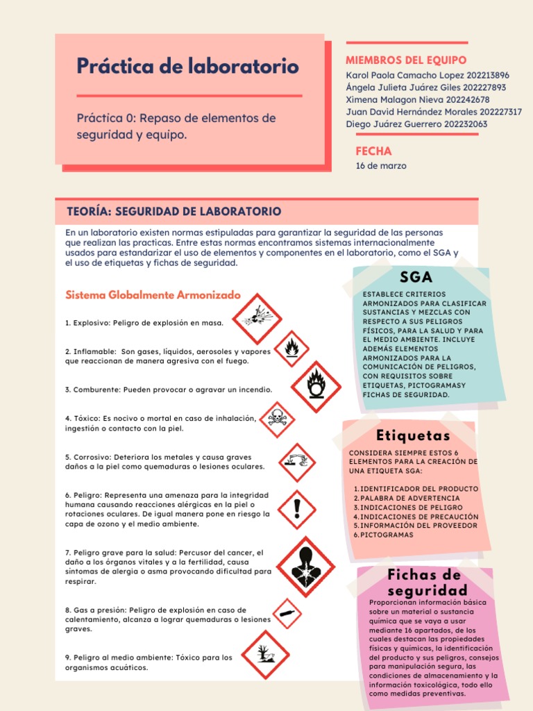 Normas de Seguridad en Laboratorio | PDF