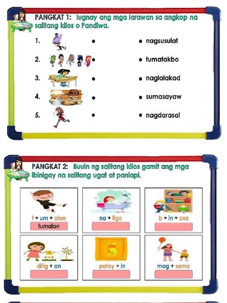 Salitang Kilos Activity | PDF