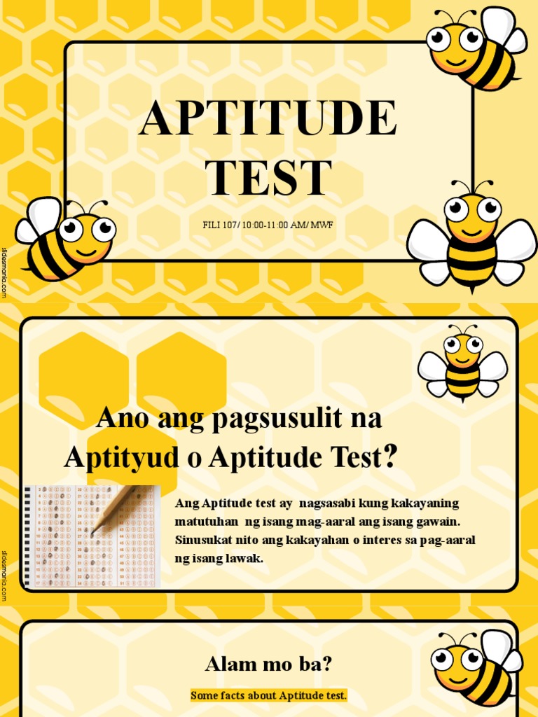 Aptitude Test | PDF