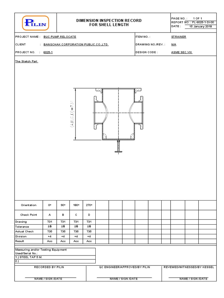 Shell Dimension | PDF