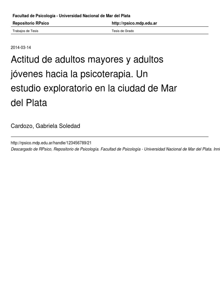 Cardozo, Gutiérrez y López 2014 | PDF | Crecimiento personal y ...