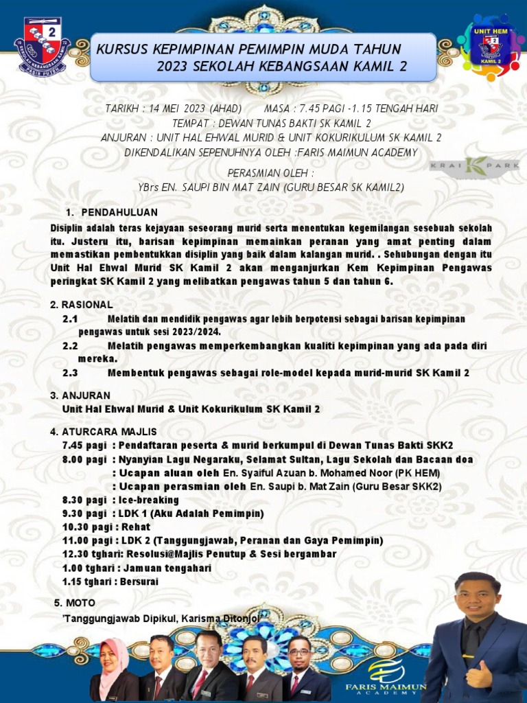 EDARAN Kem Kepimpinan Pengawas | PDF