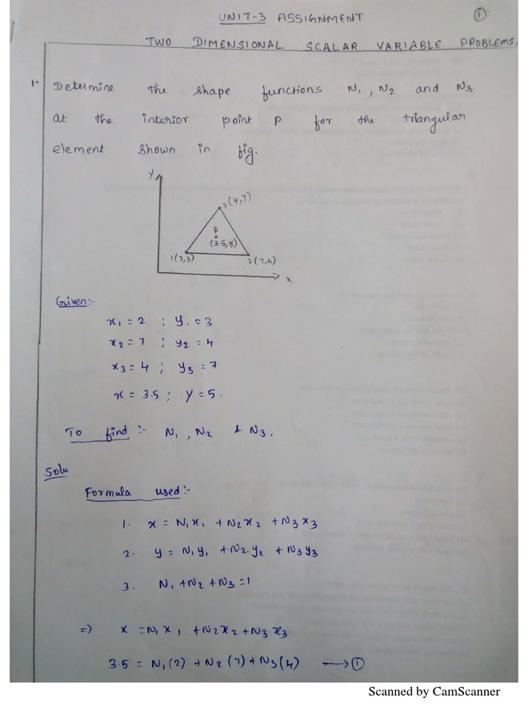 Fea Unit 3 Important Problems | PDF