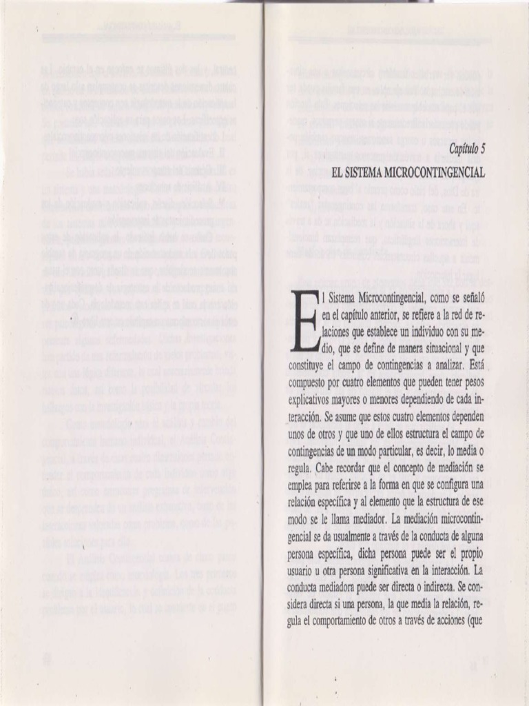 9.rodríguez, M. L. (2000) - Cap. 5 - El Sistema Microcontingencial | PDF