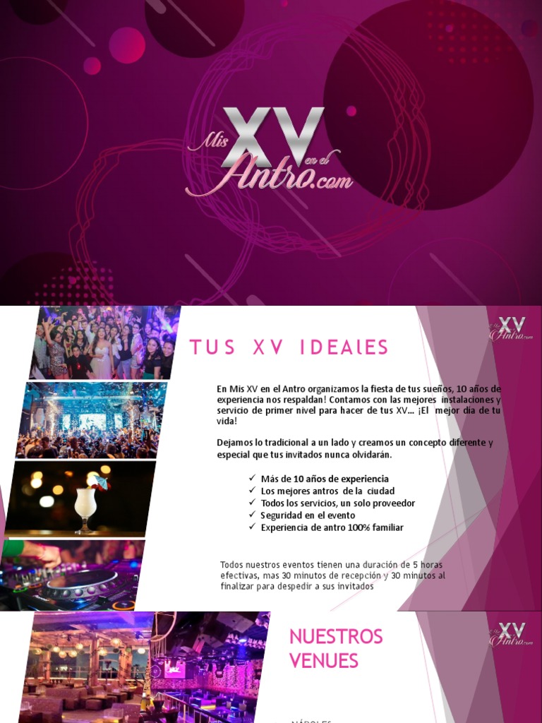 Mis XV en El Antro 2022 | PDF