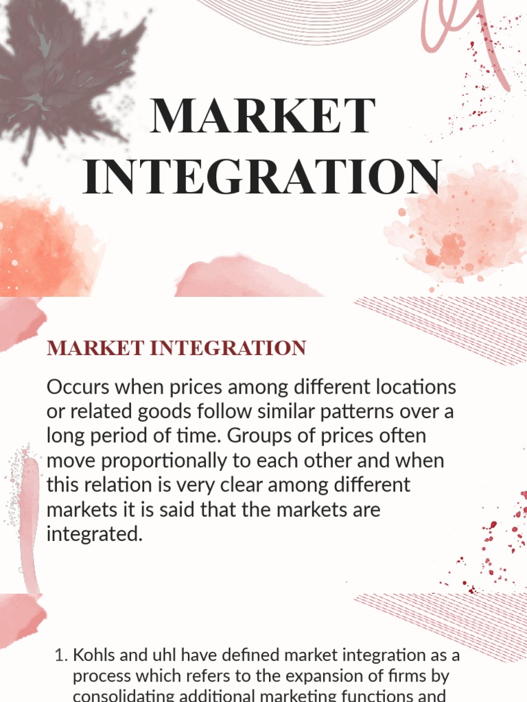 Contemporary World - Market Integration | PDF