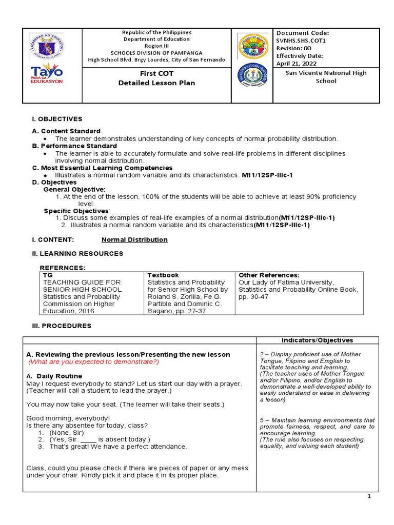DLP (Normal Distriution) | Download Free PDF | Learning | Normal Distribution