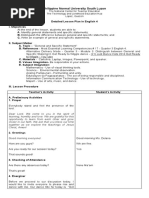 A Detailed Lesson Plan in English For Grade Four | PDF | Visual ...