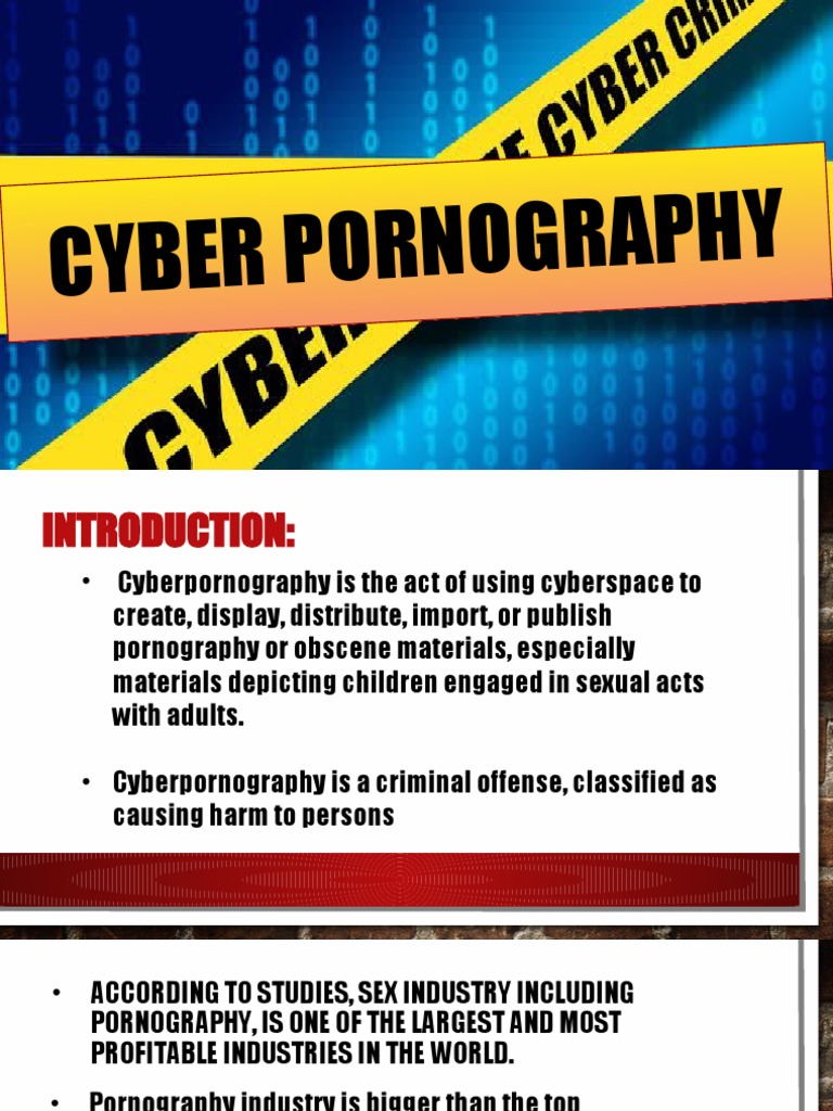 Cyber Pornography | PDF | Child Pornography | Internet