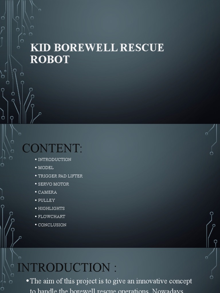 Borewell Rescue Robot Design | PDF
