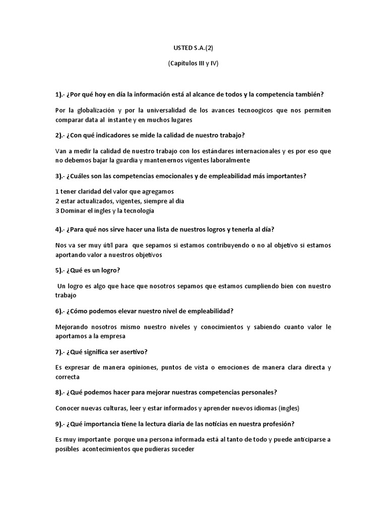 3.4.usted S.A. | PDF