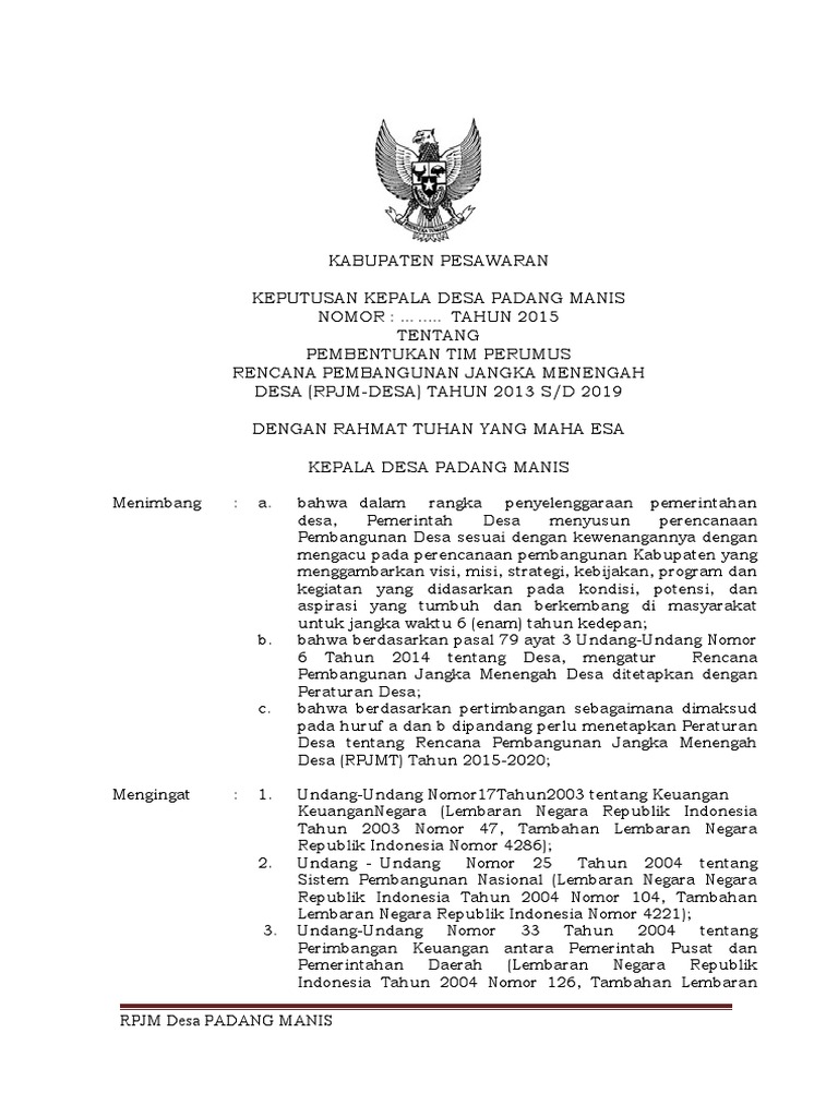 SK Tim Penyusun | PDF