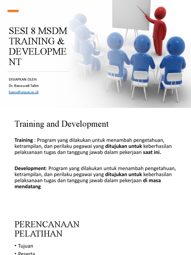 SESI 8 - MSDM - Training and Development | PDF