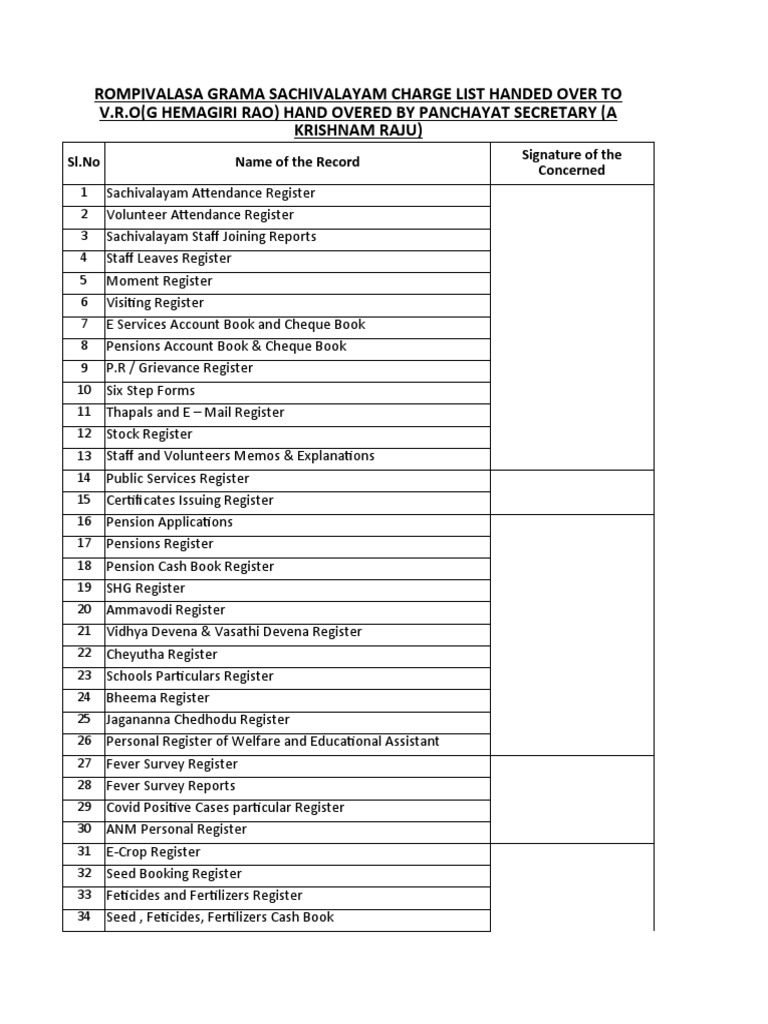 Handing Taking Over Certificate | PDF