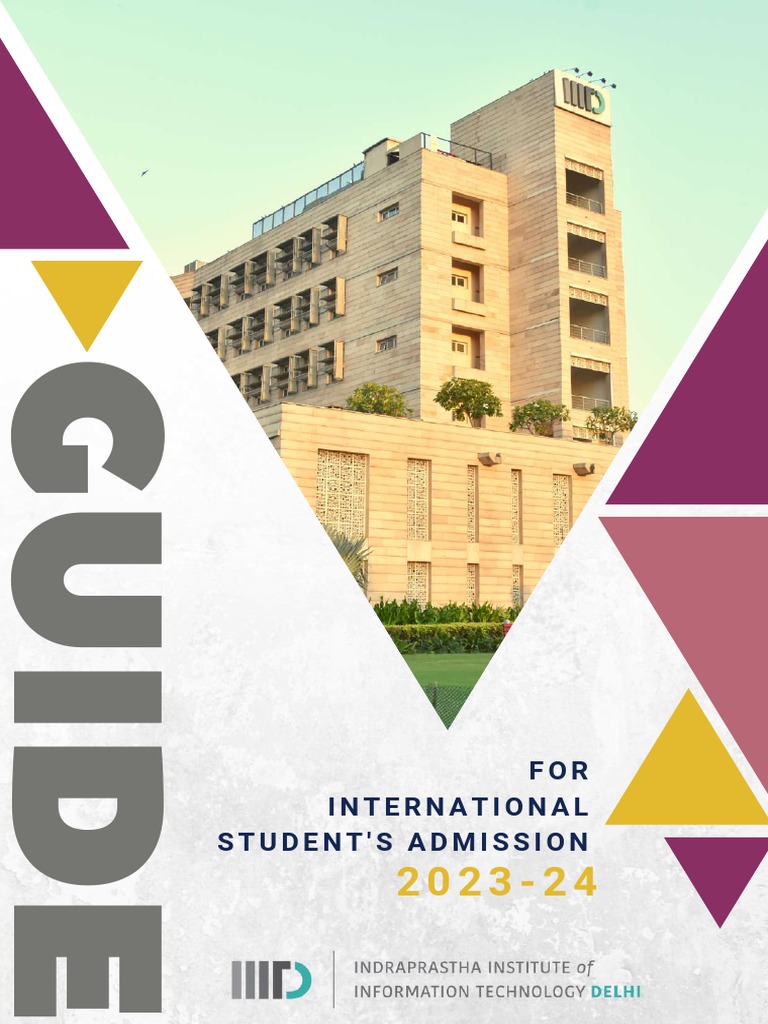 Brochure IIITD | PDF