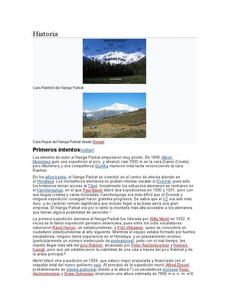 Nanga Parbat. | PDF | Alpinismo | Montañas