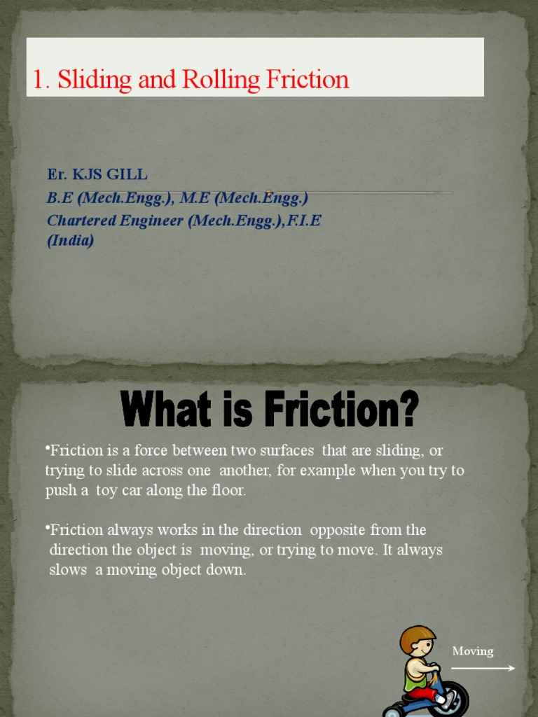 Sliding & Rolling Friction | PDF | Friction | Viscosity