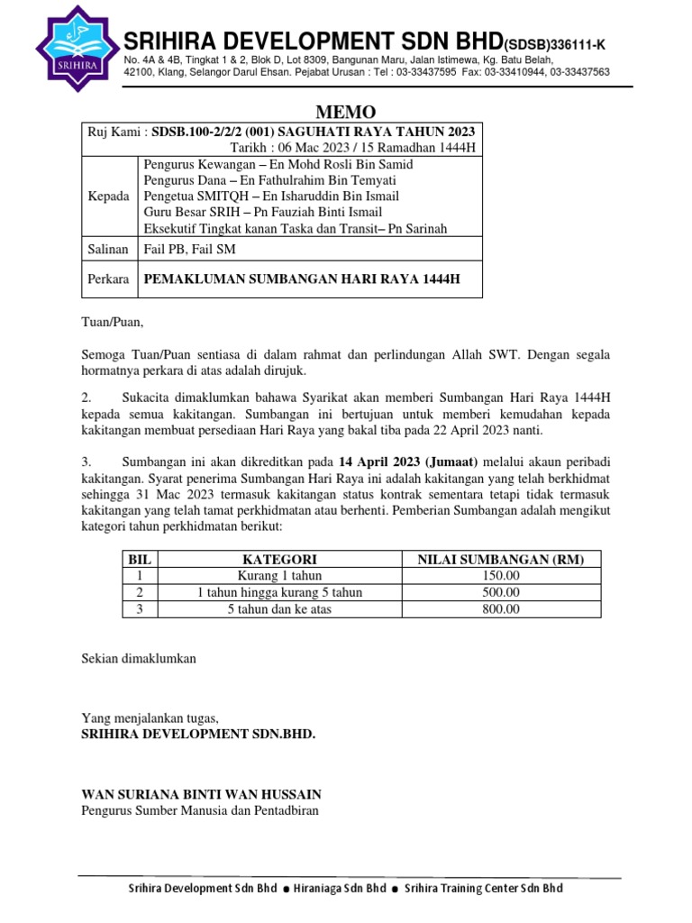 MEMO Waktu Operasi Ramadhan 2023 Transit | PDF