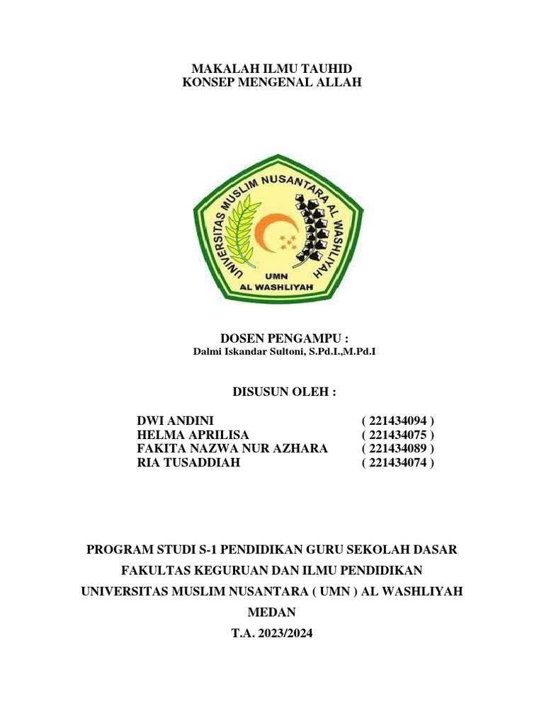 Makalah Kelompok 5 Tauhid | PDF Makalah Kelompok 5 Tauhid | PDF