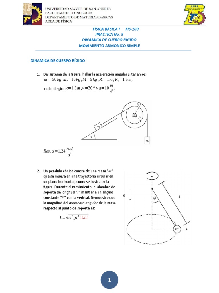 3ra. Practica FIS-100 | PDF | Oscilación | Velocidad