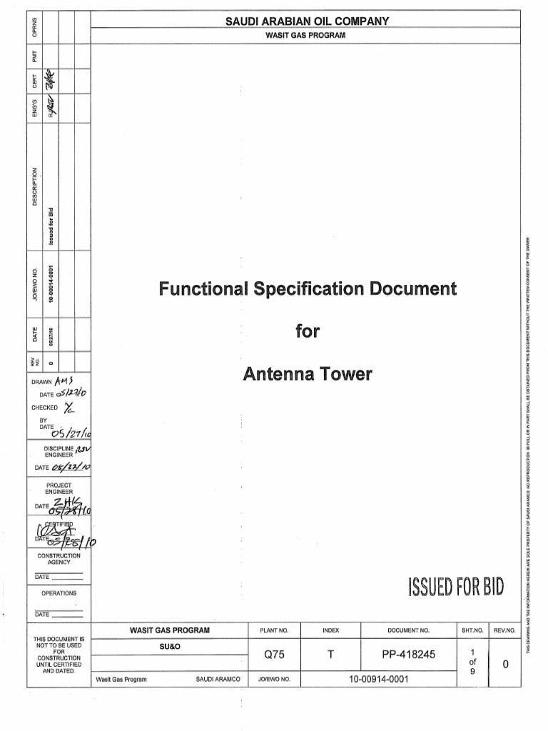 FSD - Antenna Tower | PDF