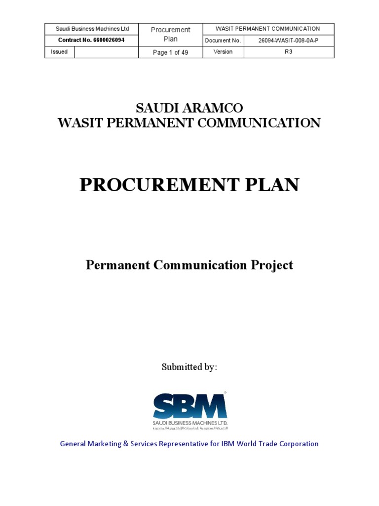 Saudi Aramco Procurement Guide | PDF | Procurement | Specification ...